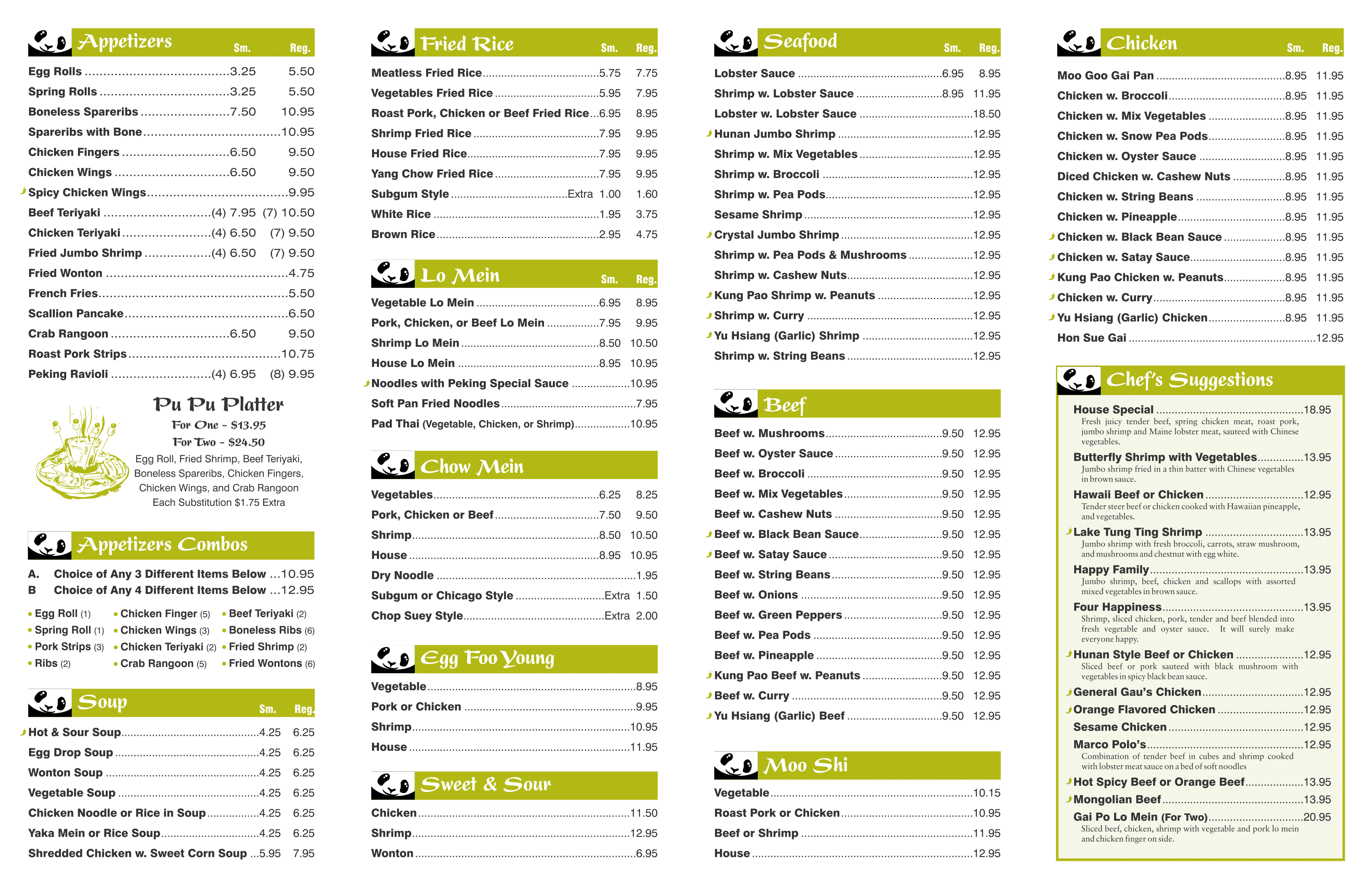 lucky-corner-menu-inside – Easton Lucky Corner